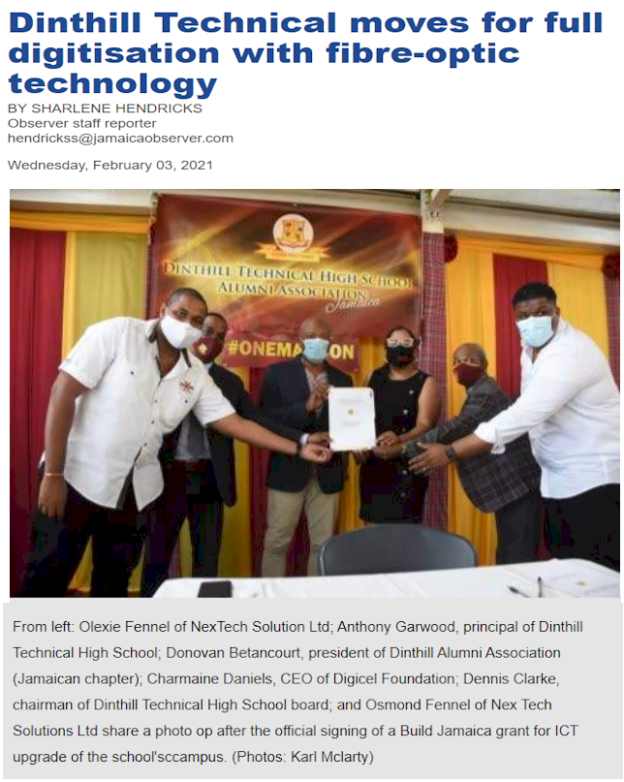 Dinthill Technical High School | Deeds Not Words